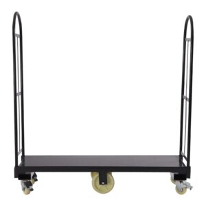 15.7"x 64.6" Heavy Duty Dolly Cart U-Boat Utility Platform, 2000Lbs Commercial Dolly Utility Cart Steel Deck Hand Truck Cart Warehouse