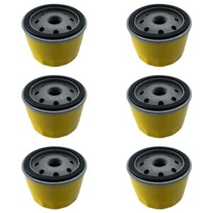 mr mower parts oil filter pack of 6 oil filter pro series 696854 compatible with briggs stratton 492932 492932s 492056 5049 5076 695396 696854