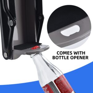 Can Crusher, CNAODUN for Recycling Heavy Duty Aluminum Wall Mounted Can Crusher, Soda Beer Can Smasher with Bottle Opener for 12 Oz and 16 Oz Cans