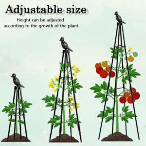 Garden Trellis, Support Plant Stand for Climbing Plants Outdoor and Indoor Trellis, Potted Plants Flowers Vegetables and Vines, Tomato Cage Tower - 1 Pack