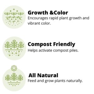 Earth Science – Natural Blood Meal Plant Food – Feed & Grow Plants Naturally – Activate Compost Piles – Vibrant Color –More Blooms and Bigger Harvests 3lb