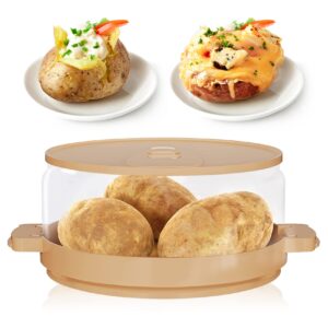 muxiunt microwave baked potato cooker as seen on tv cooks in minutes tender & fluffy,baking potato cooker for microwave oven,twice baked potatoes steamer,microwave baked potato bag upgrade bpa-free