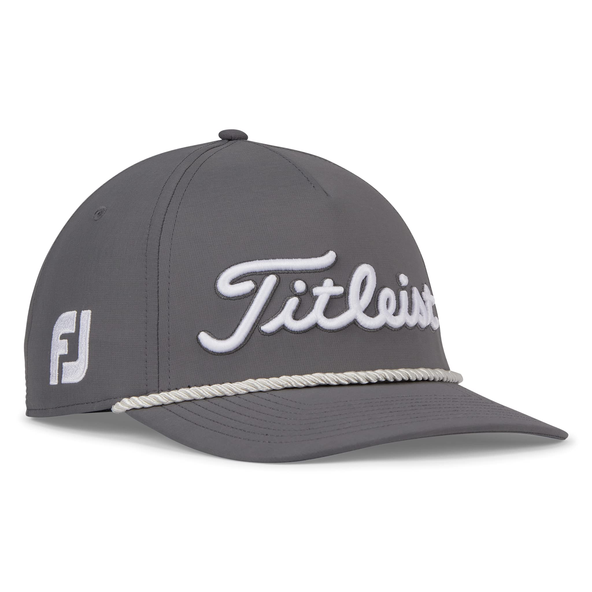 Titleist Womens Tour Rope Golf Hat Baseball Cap, Charcoal/White