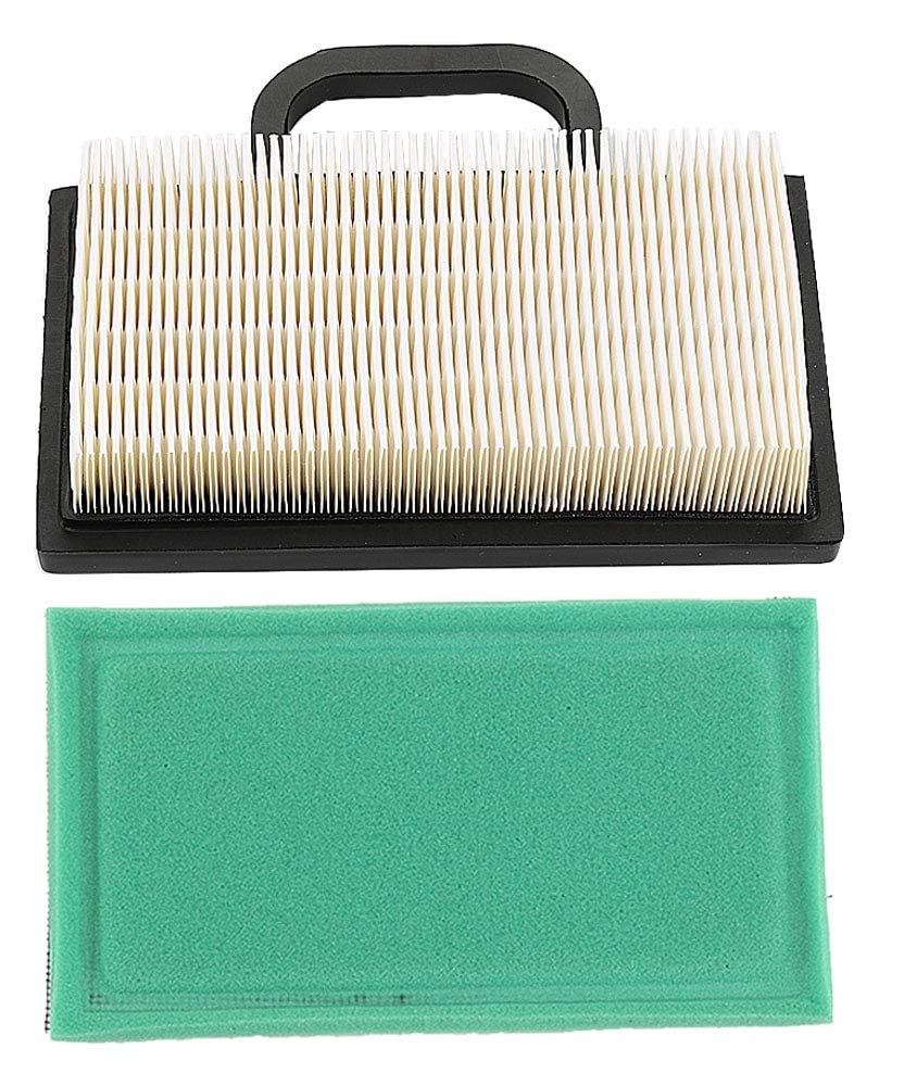 2 Air Filters Plus 2 Pre-Filters Compatible With Briggs & Stratton Air Filter Part Number 499486, 499486S, 695091, 698754, Pre-Filter Part Number 273638, 273638S.