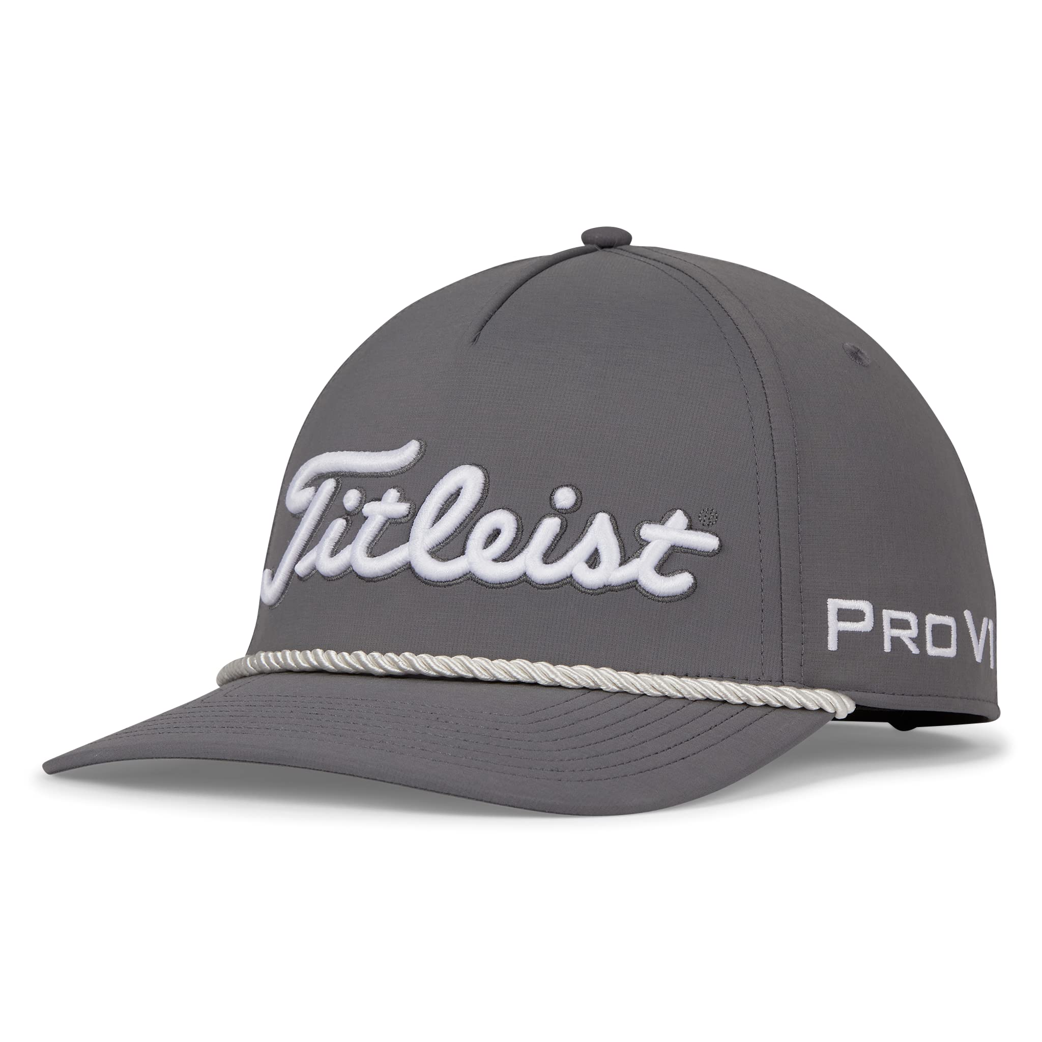 Titleist Womens Tour Rope Golf Hat Baseball Cap, Charcoal/White