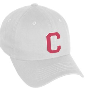 Daxton Classic 3D Varsity White Rose Initial Letters Baseball Dad Hat, White, Letter C