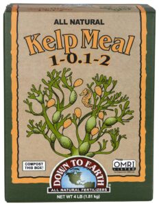 down to earth organic kelp meal fertilizer mix 1-0.1-2, 4 lb