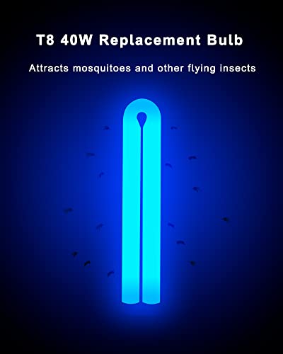 BF150 Replacement Bulb Compatible with Flowtron BK-80D, MC9000, FC7600 and Stinger B4040 Bug Zapper, 12 Inch FUL40T8/BL U Type Light Bulb for 40W Electronic Insect Killer, 2 Pack