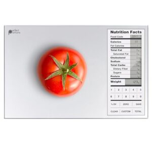 greater goods perfect portions nutrition scale for meal planning, tracking nutrition value, and macro counting (non-backlit model)