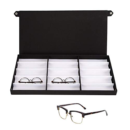 TFCFL Eyeglasses Collector Eyewear Display Case Storage Box Elevate Your Eyewear Storage with our Deluxe 180-Piece Optical Glasses Storage Trolley Case 180 Slots