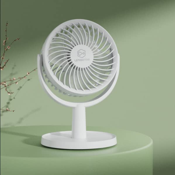 4 Speeds Strong Desk Fan with Elegant Apperance, Personal Portable Mini USB Fan, Quiet, 310 Degree Rotation, Detachable, Easy to Clean, Lightweight, 4 inch, for Bedroom, Desk, Home… B08QTX4K7L