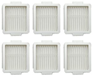 nispira true hepa filter replacement for breath breathe pure plus portable plug in air purifier, pack of 6