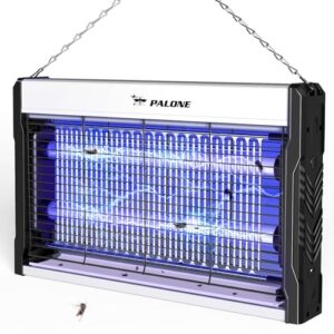 palone electric bug zapper 3200v mosquito zapper killer indoor insect killer with hanging chain mosquito trap with removable collection tray usb electric bug zapper outdoor for home office warehouse