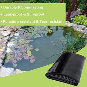 Adroiteet 7 x 10 FT Pond Liner, 20 Mil Fish Pond HDPE Liner, Pond Liners for Outdoor Ponds, Koi Ponds, Garden Fountain, Waterfall