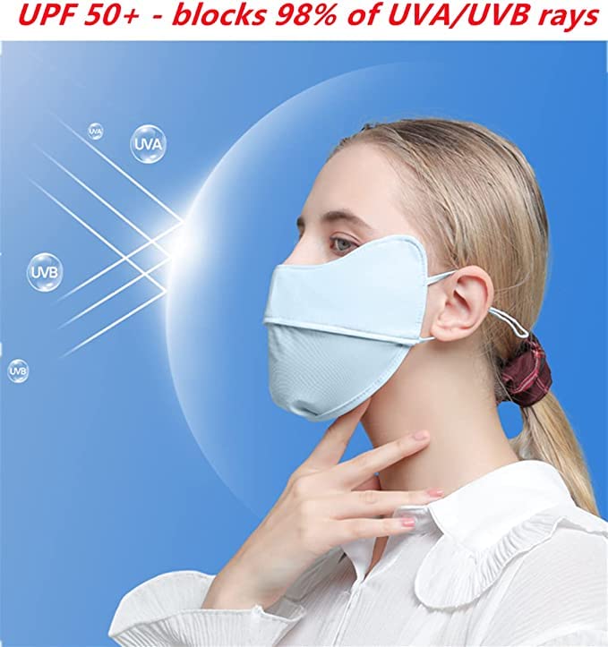 Ligart Breathable Sun UV Protection Face Mask for Motorcycle Running Riding Climing Yoga Fitness Exercise and Other Sports Black