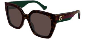 gucci gg1300s havana/brown 55/19/145 women sunglasses