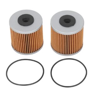 transmission filters, 2 pcs transmission filter kit with o-ring, fit for hydro gear 71943 for scag hg71943 for ferris 5101987x2 5101987x2yp for bad boy 063-1070-00 for gravely 21548300 zt-5400