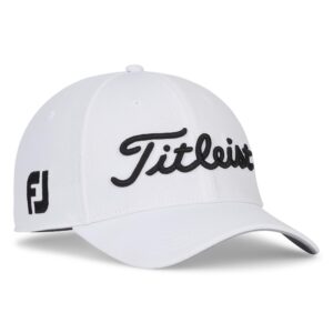 titleist tour elite golf hat white/black medium/large