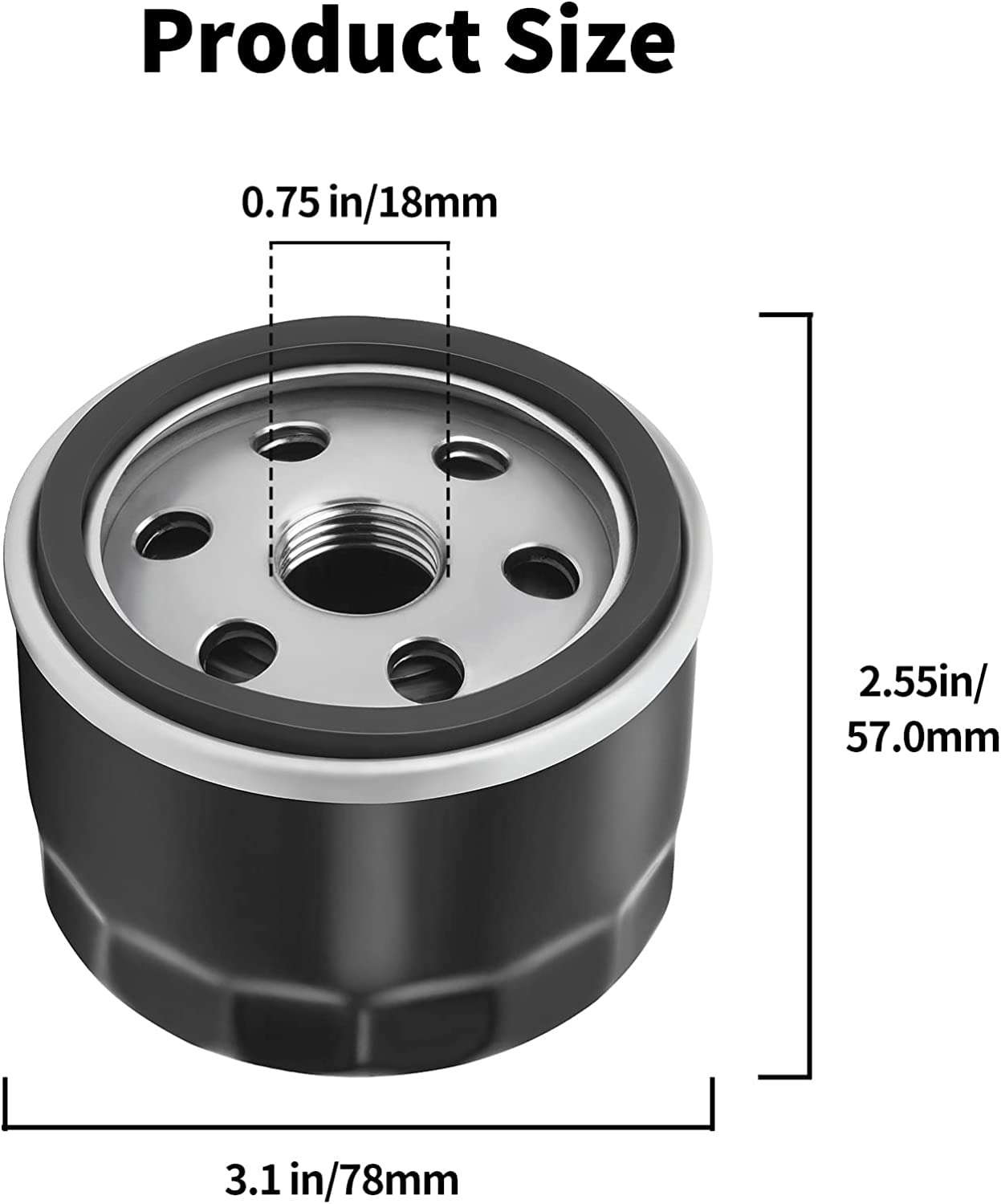 AWSZH 698754 499486S Air Filter 49065-7007 49065-0721 Oil Filter 49040-7001 Fuel Pump Compatible With B&S 492932 808656 273638S for JD LA135 Kawasaki A18-26 HP Intek V-Twins Engine Lawn Mower Tractor