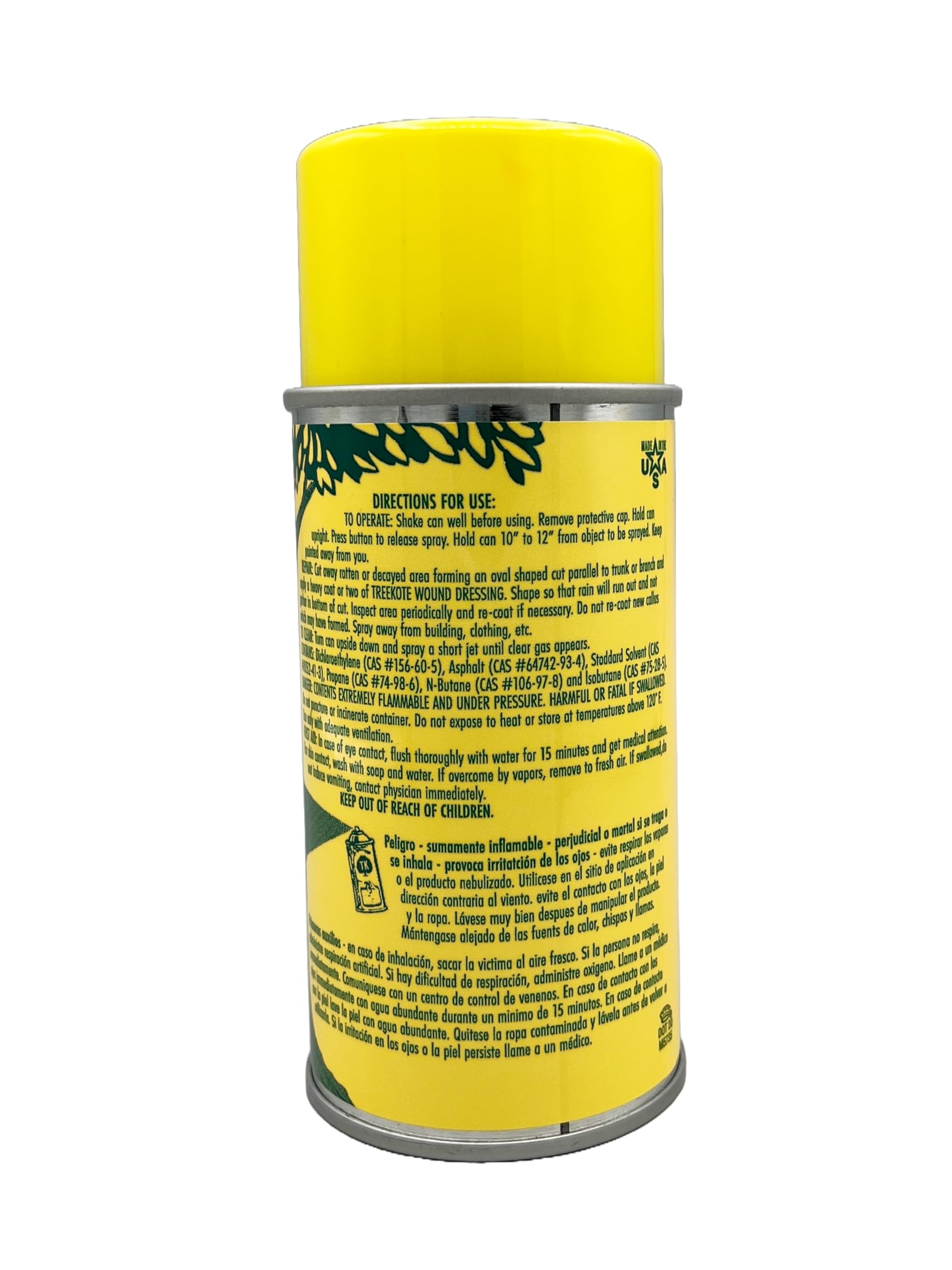 Treekote Tree Wound Dressing - 8 OZ Aerosol Pruning Sealer Spray for Damaged Trees, Bushes, or Shrubs - Fast Acting and Effective Tree Wound Sealer Spray - Prune Sealer Wound Repair for Bonsai Trees