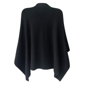 FUGREEN Ponchos for Women Knitted Shawls and Wraps for Evening Dressess Knitted Casemere Feel Poncho with Button