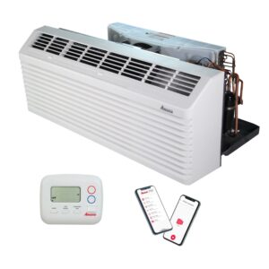 amana ptac 16,400 btu air conditioner ptc173k35axxx with 3.5 kw heater white