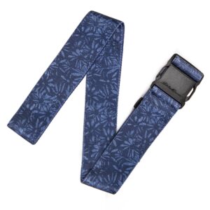 eddie bauer women's active stretch webbing belts, blue graphic, one size