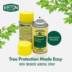 Treekote Tree Wound Dressing - 8 OZ Aerosol Pruning Sealer Spray for Damaged Trees, Bushes, or Shrubs - Fast Acting and Effective Tree Wound Sealer Spray - Prune Sealer Wound Repair for Bonsai Trees