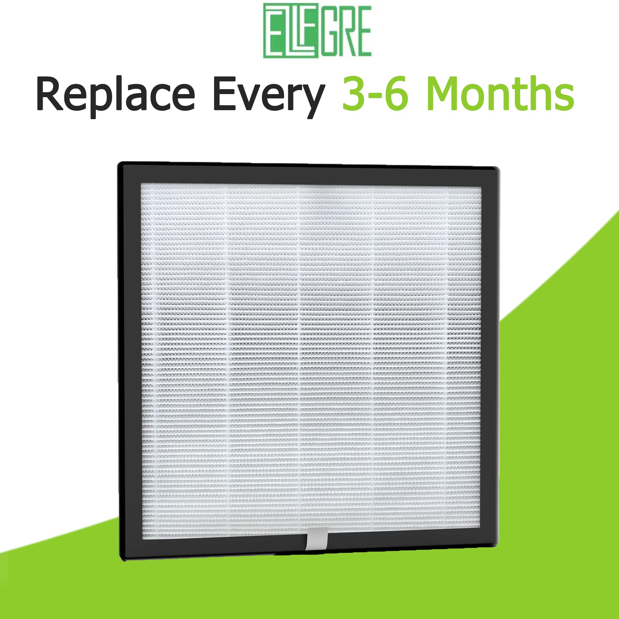 EzLfGre A3 Replacement Filter, Fit for VEWIOR A3 Air Purifier, 3-in-1 H13 True HEPA, 2 Pack