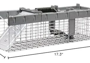 Havahart 1026 Small 1-Door Humane Live Catch and Release Animal Trap for Squirrels, Weasels, Chipmunks, and Small Animals,White