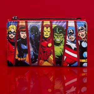 Loungefly Avengers 60th Glow in The Dark Anniversary Wallet, Amazon Exclusive