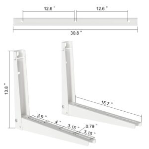 Outdoor Wall Mounting Bracket for Ductless Mini Split Air Conditioners Heat Pump Systems Support Up to 330lbs Universal 7000-18000 BTU