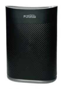 purafide xp280 veteran owned 2-yr h13 hepa 3-stage filtration air purifier with elegant old fashion control buttons for 1700 sq ft coverage. home, bedroom, pets, dust (1, black)