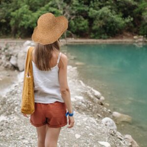 Crochet Straw Sun Hat for Women Floppy Beach Sun Hat Soft Large Lady Bucket Hat Foldable Travel Summer Medium Khaki