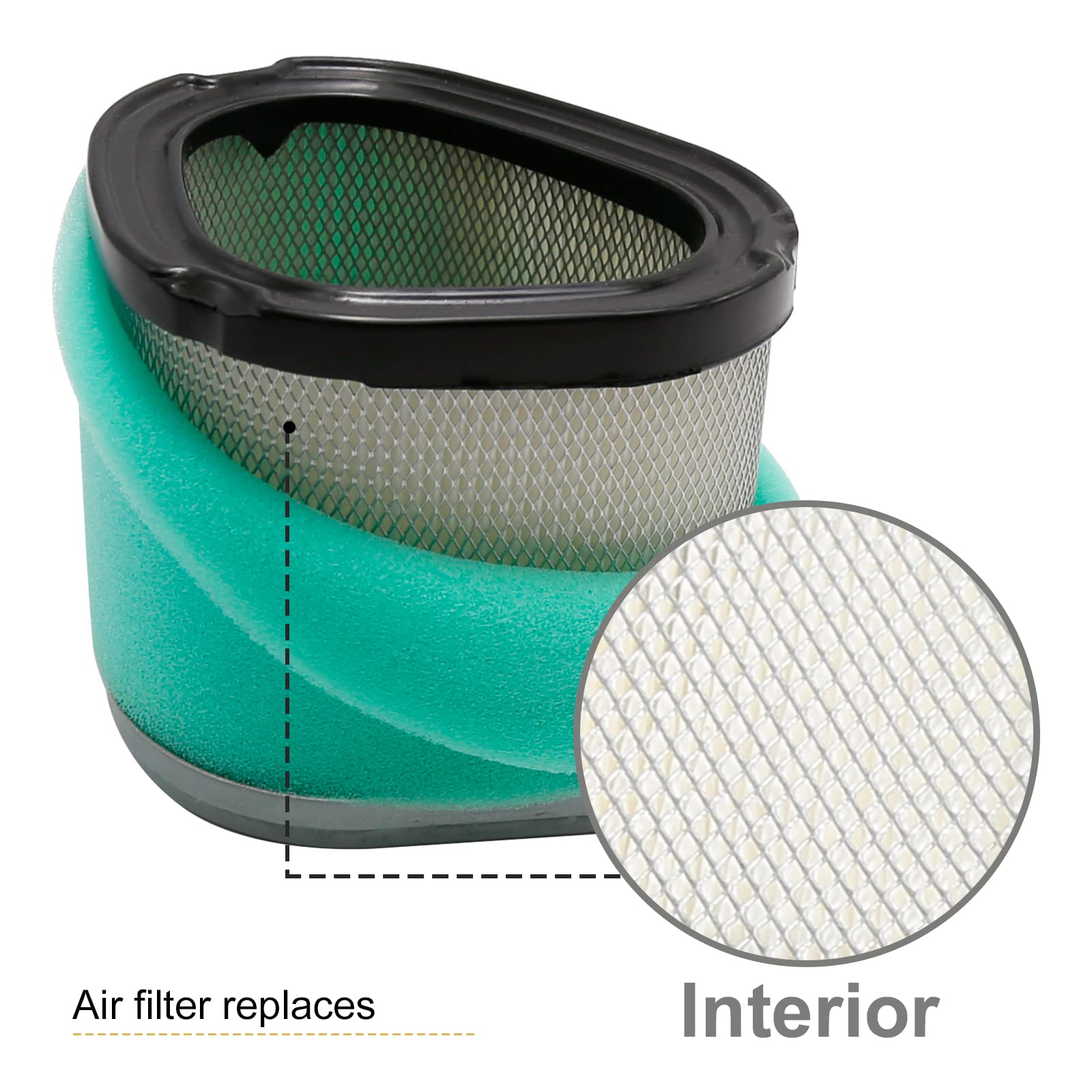 12 083 05-S 12 883 05-S1 1208314 Air Filter + Oil Filter Replacement for Kohler Command Pro CV11 CV12.5 CV13 CV14 CV15 CV16 CV430 CV460 CV490 CV491 CV492 CV493 M92359 AM121608 Engine Lawn Mower