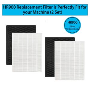 HR900 Replacement Filters Set Fit for Winix HR900 Pet Purifier Replace Part 1712-0093-00 Filter T 1712-0094-00 Filter U, 2 Set