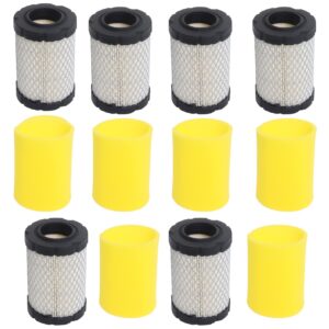 793569 air filter for compatible with b-s gy21055 𝐒 𝐈𝐧𝐭𝐞𝐤 𝐒𝐞𝐫𝐢𝐞𝐬 with pre filter 793685 miu11511 12673 lawn mower air filter (pack of 6)