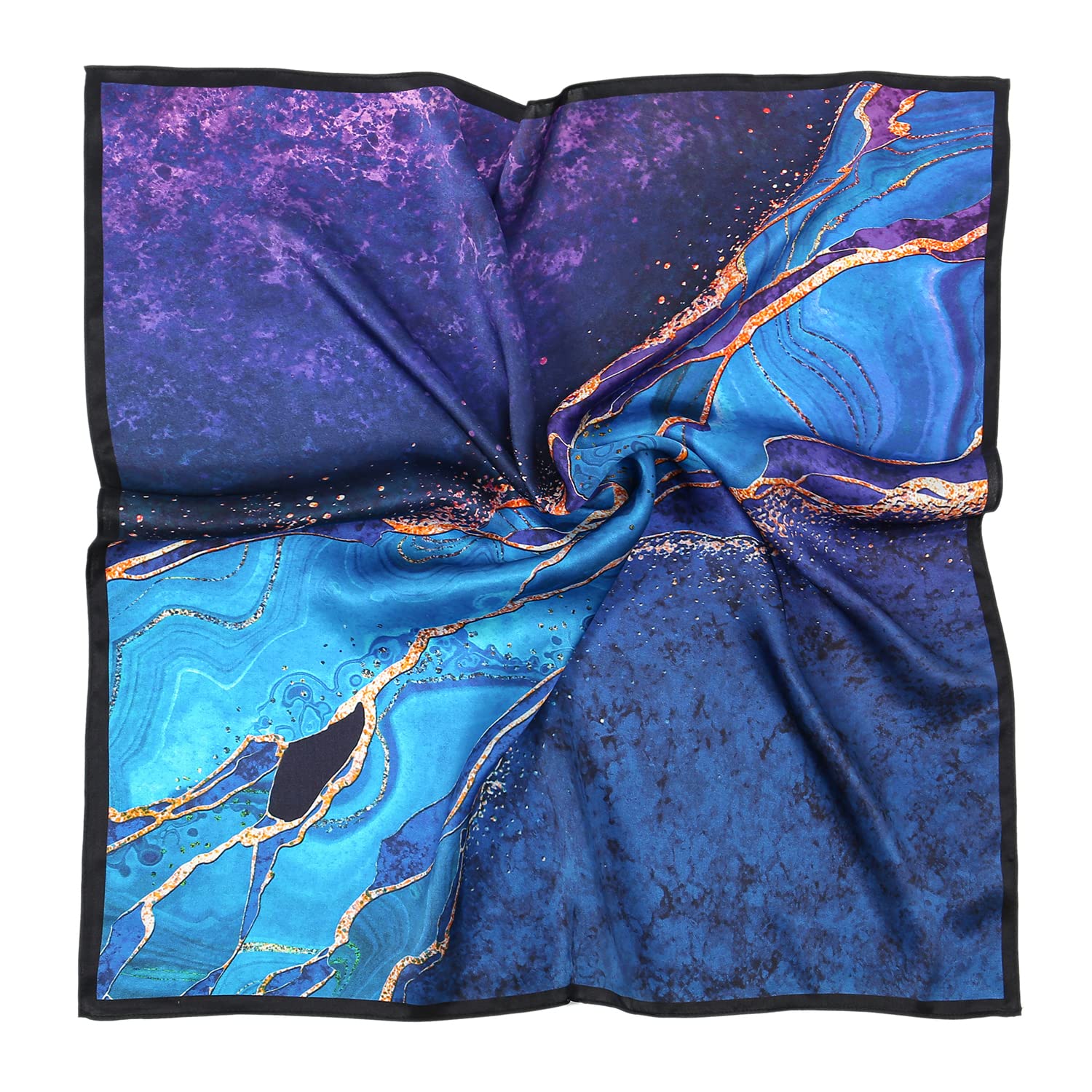 RIIQIICHY 100% Mulberry Silk Scarf Head Scarf for Women Hair Scarf Silk Scarf for Sleeping Hair Wrapping Square Neck Scarves