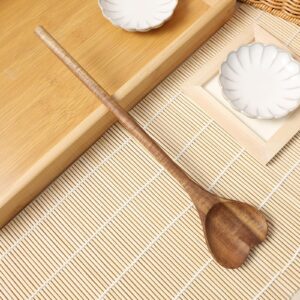 Heart Shaped Wood Spoon Long Handle Love Spoon Appetizer Serving Mixing Spoon Kitchen Utensil for Charcuterie Coffee Mothers Day Housewarming Unique