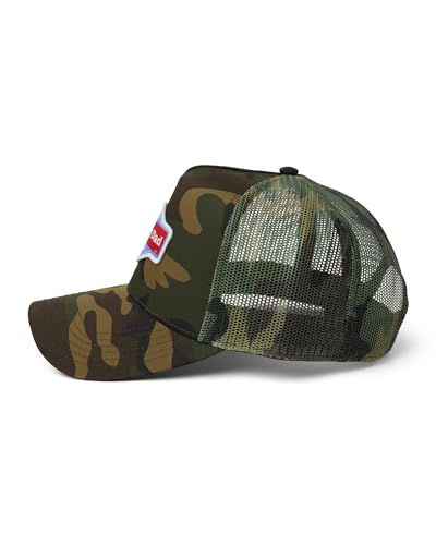 Happy Dad Trucker Hat, Camo, Trendy Mens Hats with Breathable Mesh Back, Adjustable Snap Closure, Birthday Gifts for Men and Women, Snapback Cap