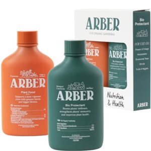 arber nutrition & health starter set - organic plant nourishment, protection & growth boost - liquid concentrate for gardens (organic nutrition & health set)