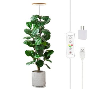 plant grow light,yadoker led growing light full spectrum for indoor plants,height adjustable, automatic timer, 5v low safe voltage,idea for large plant light