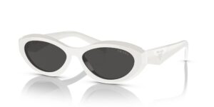 prada pr 26zs white/dark grey 55/16/145 women sunglasses