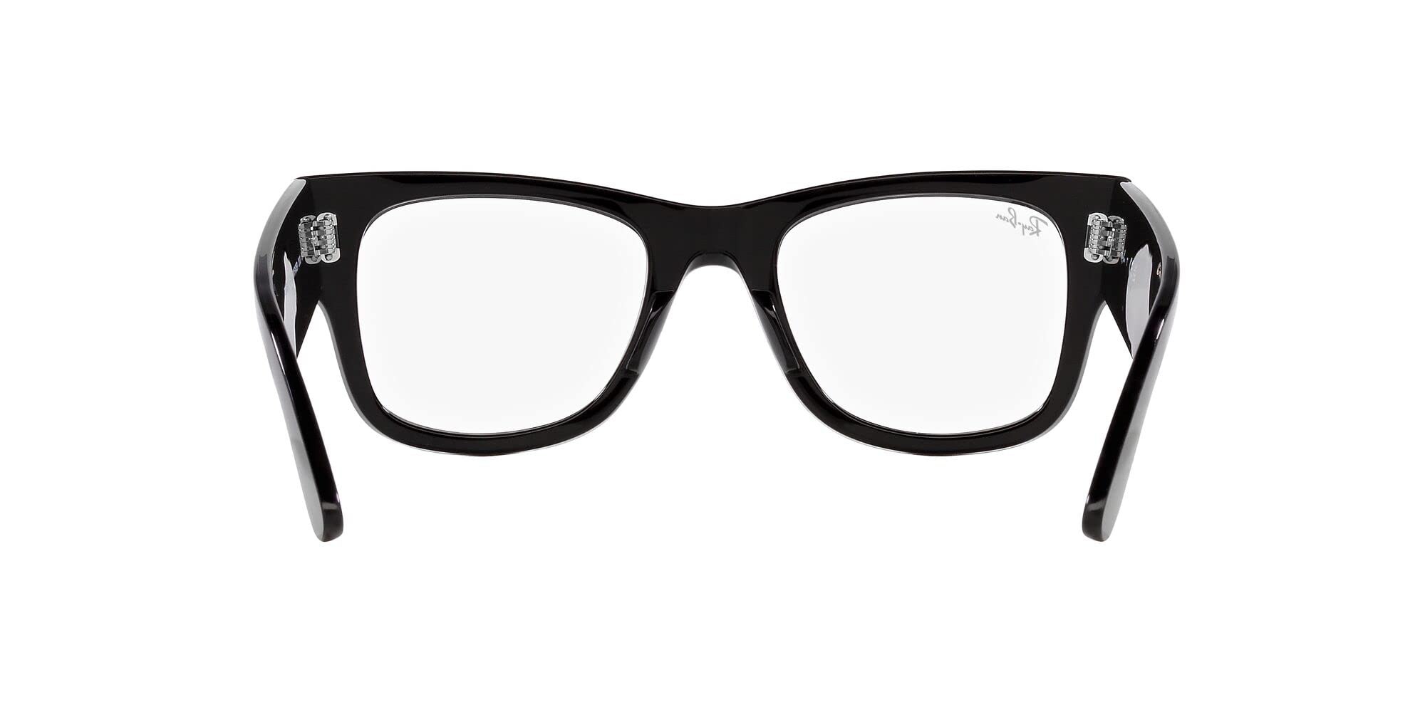 Ray-Ban RX0840V Mega Wayfarer Square Prescription Eyewear Frames, Black/Demo Lens, 51 mm