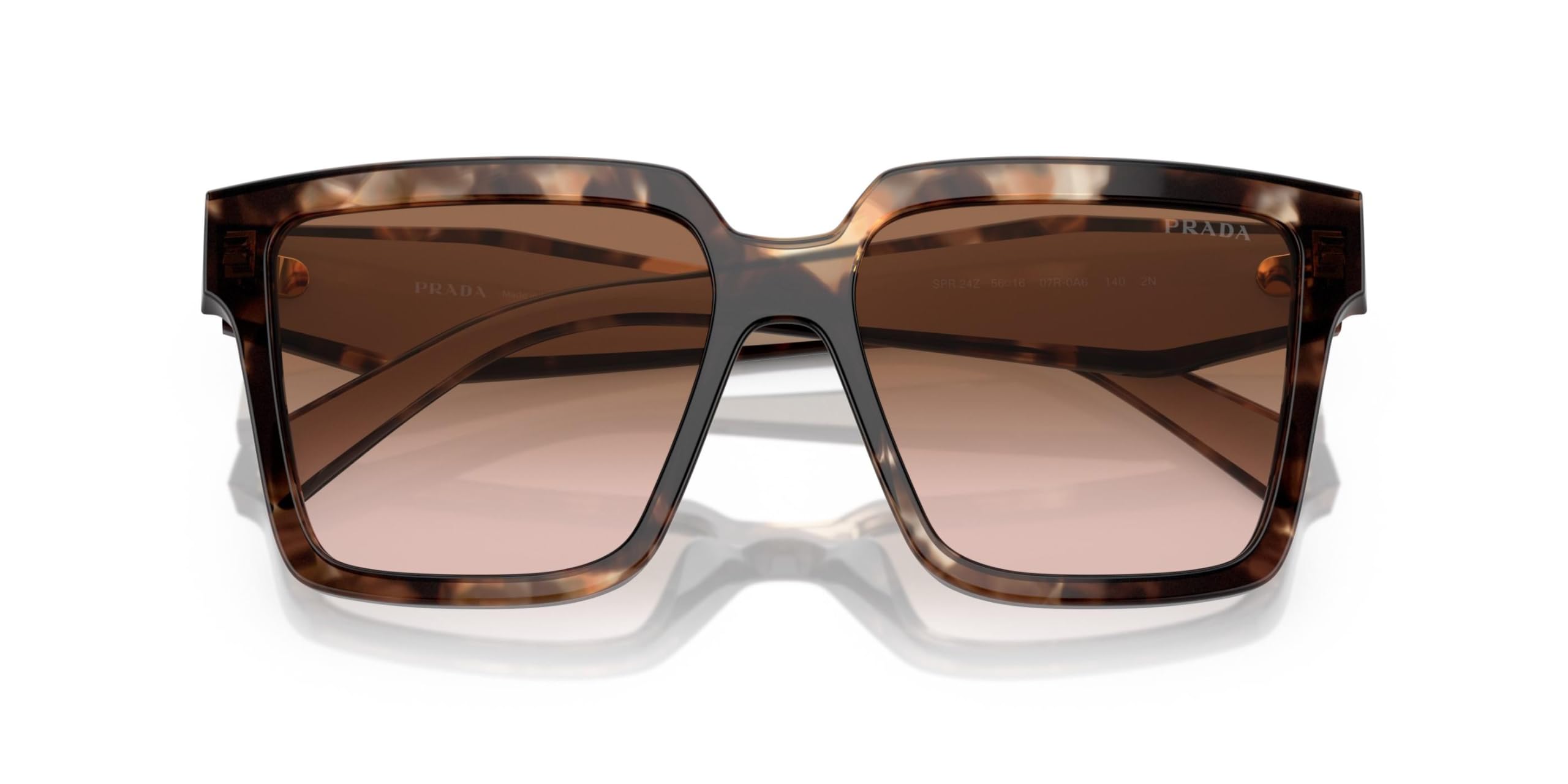 Prada PR 24ZS - 07R0A6 Sunglasses CARAMEL TORTOISE w/BROWN GRADIENT 56mm