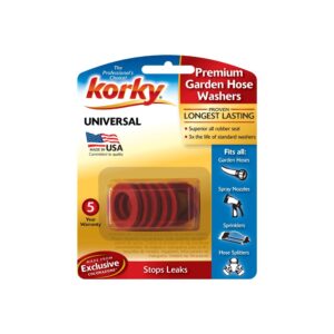 korky 901bp garden hose washers, red