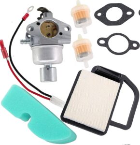 shnile carburetor & air filter for troy bilt bronco 42 inch cut # 13wv78ks011 lawn mower