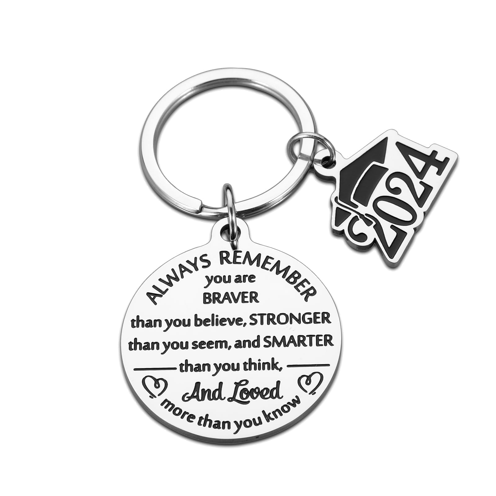 Senior Year 2024 Graduation Gifts for High School Senior Inspirational Graduation Gifts for Him Graduation Gifts for Her College Student Keychain Gifts for Children Son Daughter Grandson Granddaughter