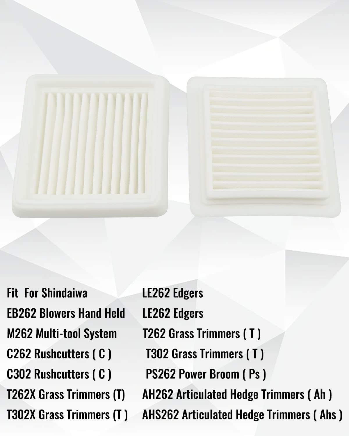 NTSUMI Air Filter Replace A226002030 A226002040 Fit for Echo Shindaiwa PE-2620 PE-2620S PB-2620 SRM-2620 AH262 AHS262 BRD-2620 C262 Lawn Mower With Fuel Filter Line Spark Plug, 7 Pack Kit