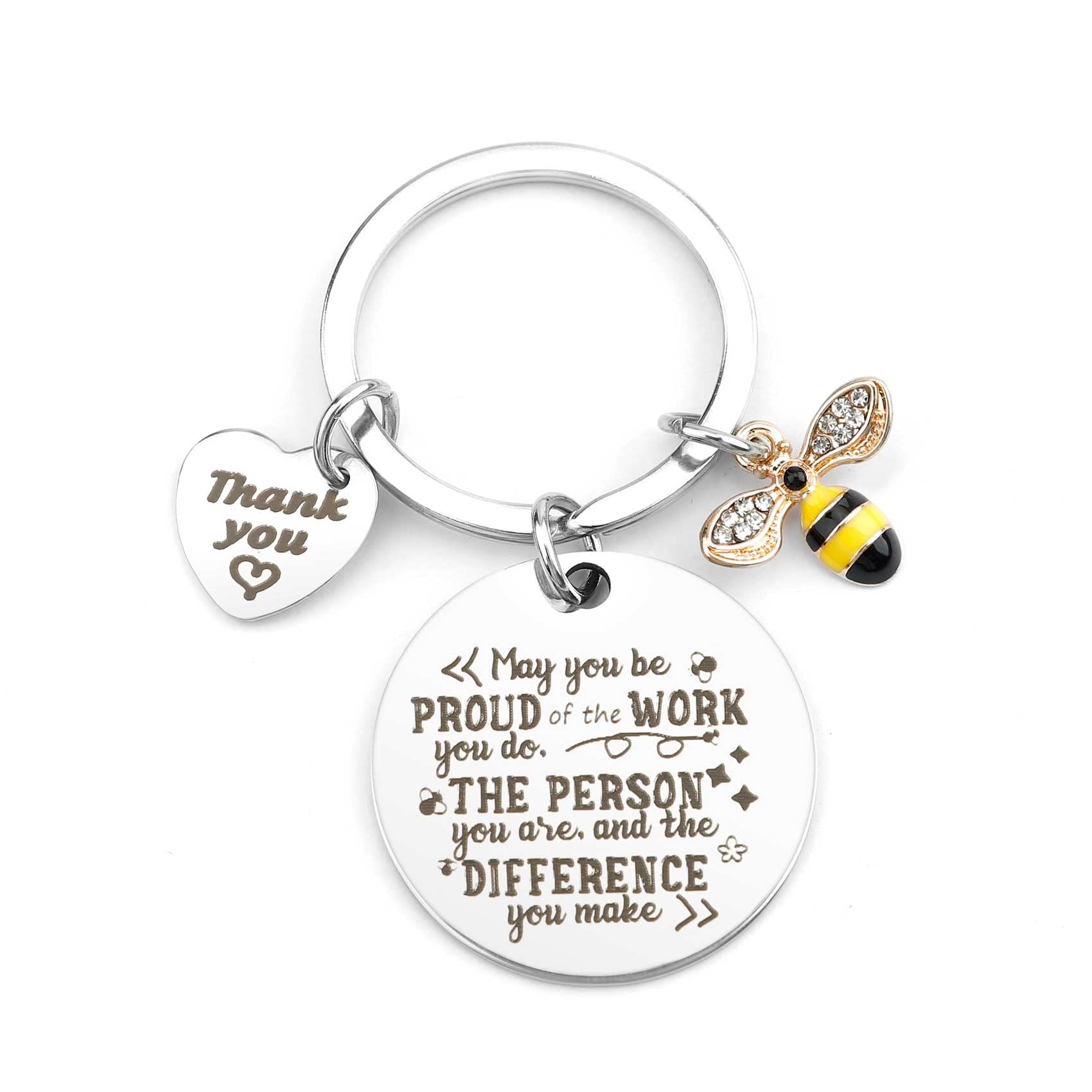 IFFMU Teacher Appreciation Gifts, Teacher Gifts, Teacher Gifts for Student, Retirement Gifts for Teacher, Cute Teacher Keychain, End of Year Teacher Gifts, Thank You Gifts for Teachers